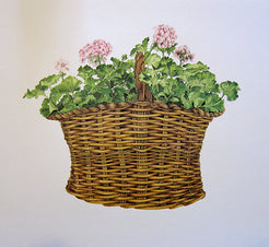 Basket of Geraniums Lithograph – Susan Branch